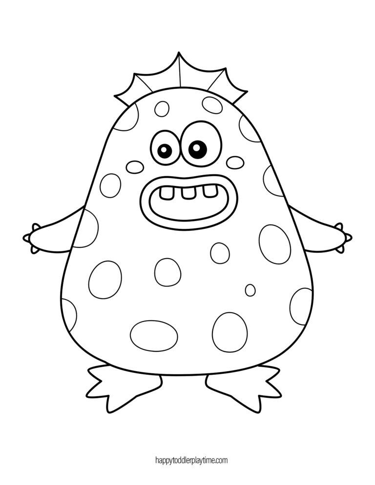 Printable Monster Templates for Kids' Activities and Crafts - Happy ...