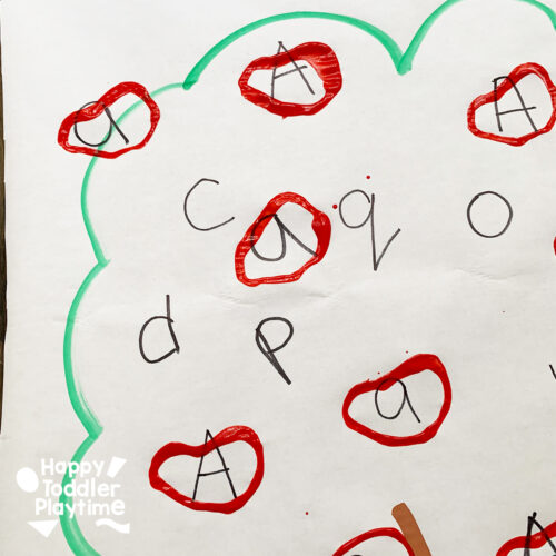 Apple Letter Hunt - Happy Toddler Playtime
