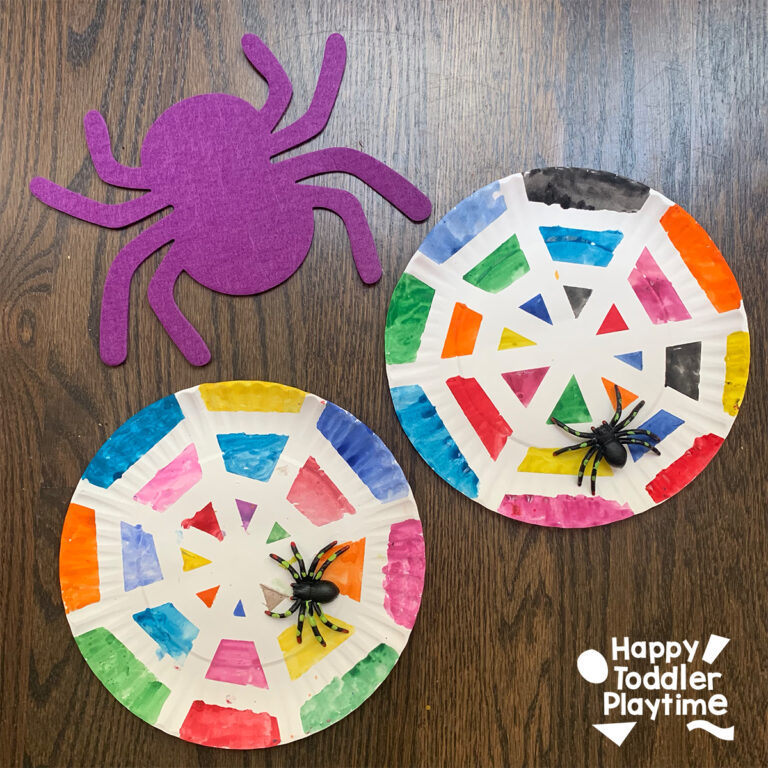 Spider Web Crafts for Kids - Happy Toddler Playtime
