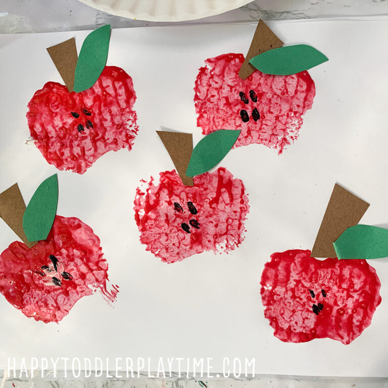 35 Adorable Apple Crafts for Kids - Happy Toddler Playtime