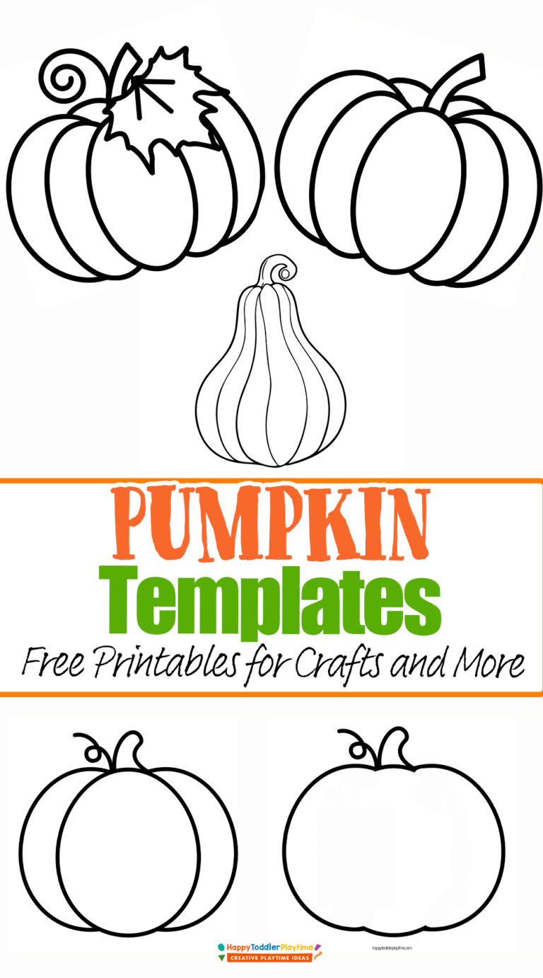 Pumkin Templates - Happy Toddler Playtime
