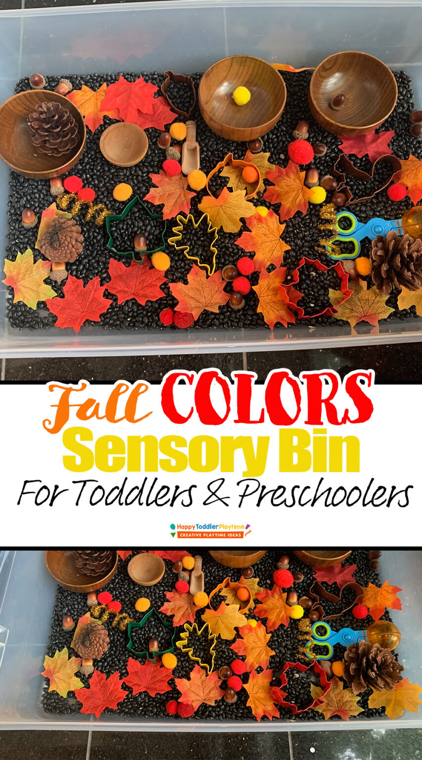 Fall Colors Sensory Bin for Toddlers and Preschoolers - Happy Toddler ...