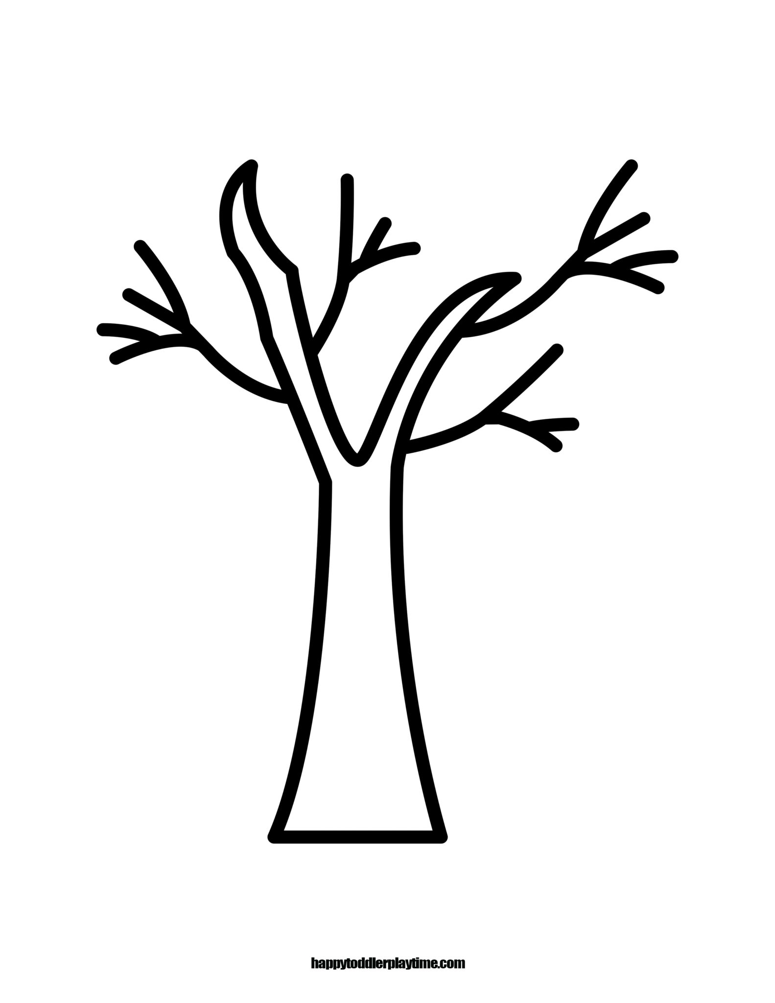 Tree Crafts with Free Templates - Happy Toddler Playtime