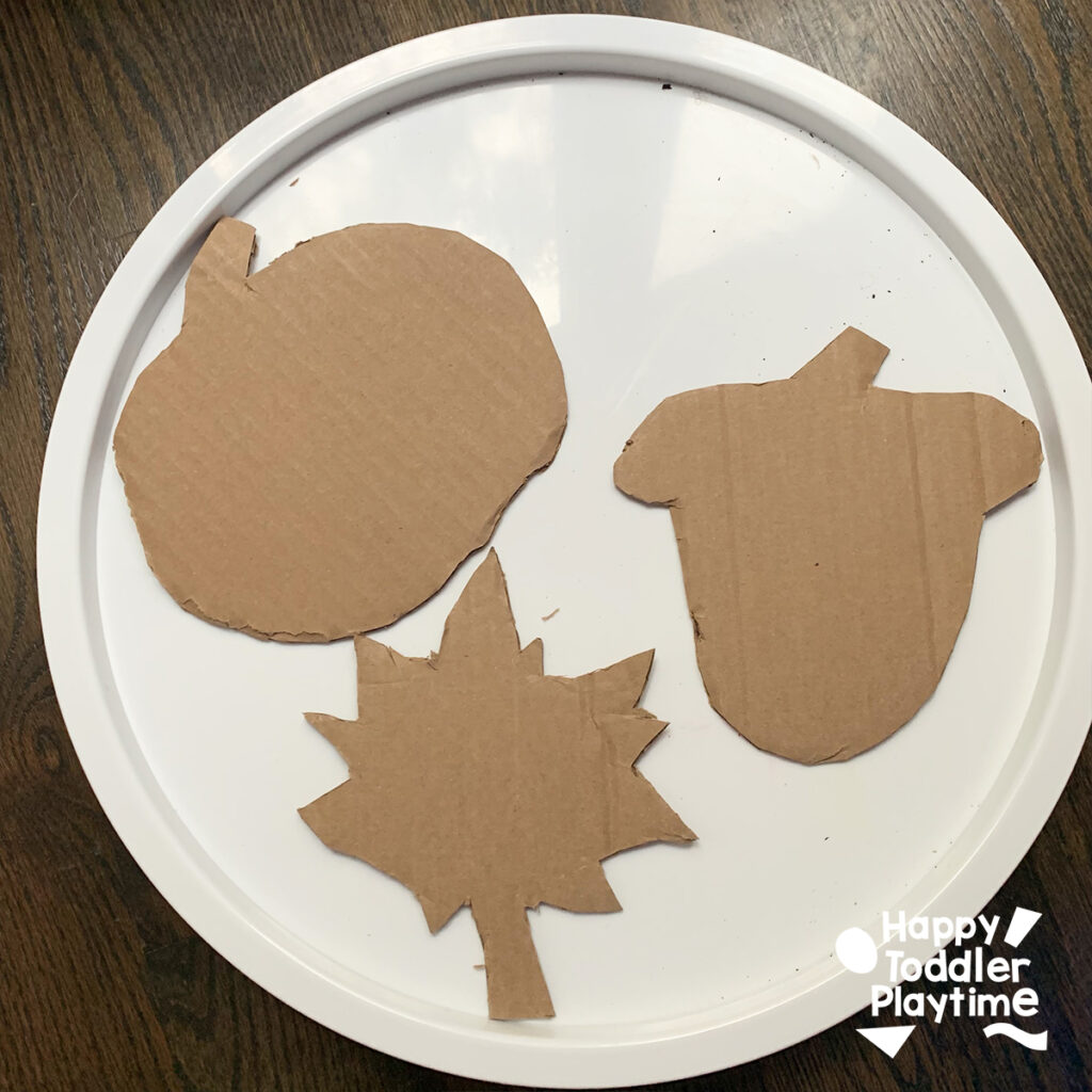 Bean Mosaic Fall Crafts - Happy Toddler Playtime
