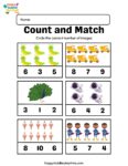 Free Printable Kindergarten Counting Worksheets - Happy Toddler Playtime
