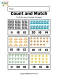 Free Printable Kindergarten Counting Worksheets - Happy Toddler Playtime