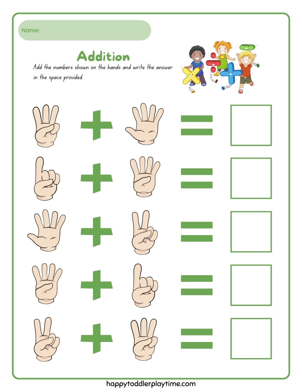 Free Printable Kindergarten Counting Worksheets - Happy Toddler Playtime