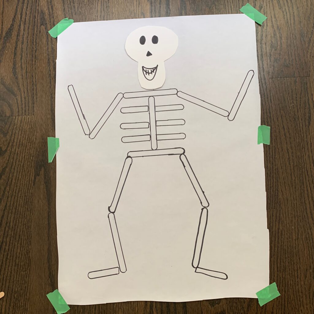 Skeleton Bones Counting Activity for Kids - Happy Toddler Playtime