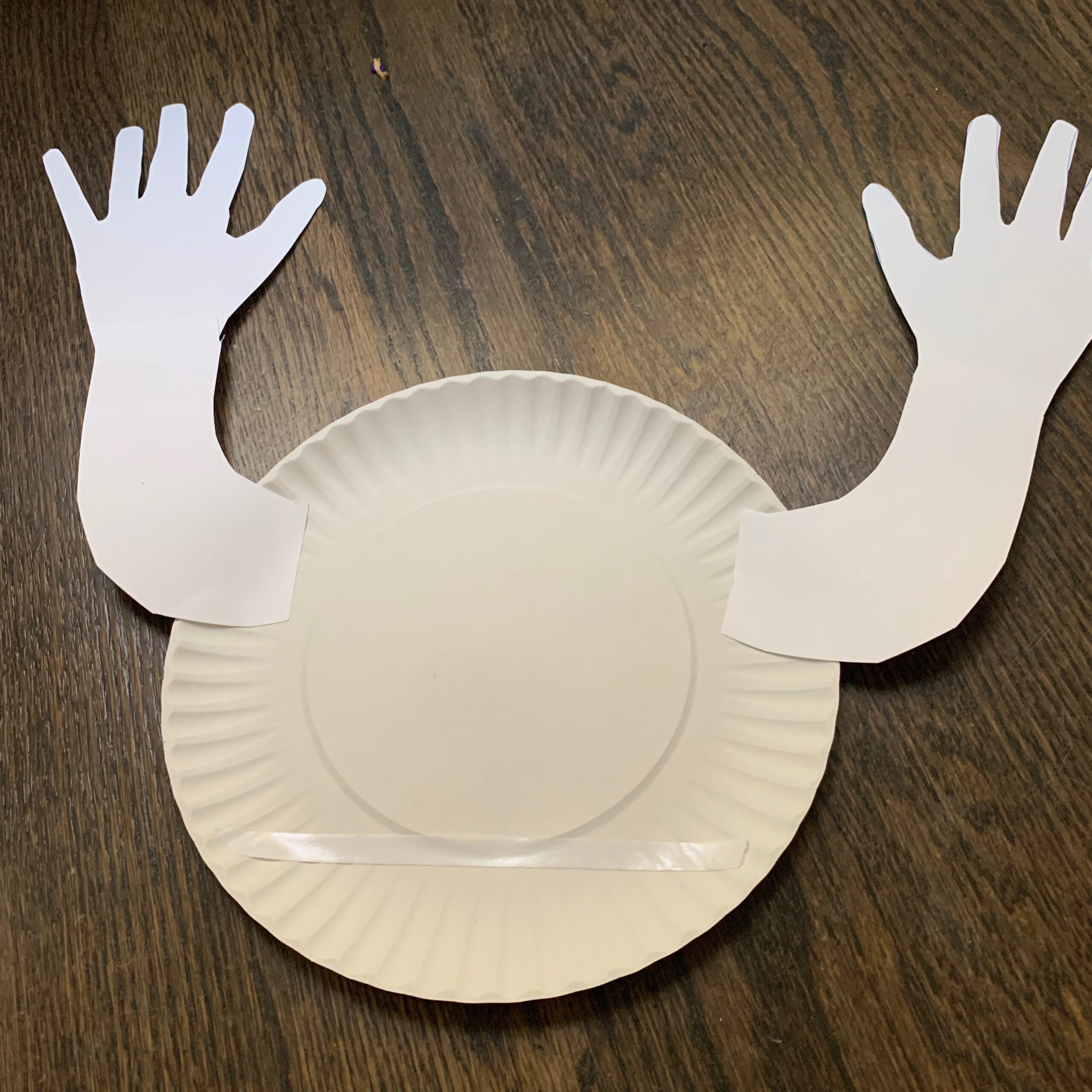 Paper Plate Ghost Craft - Happy Toddler Playtime