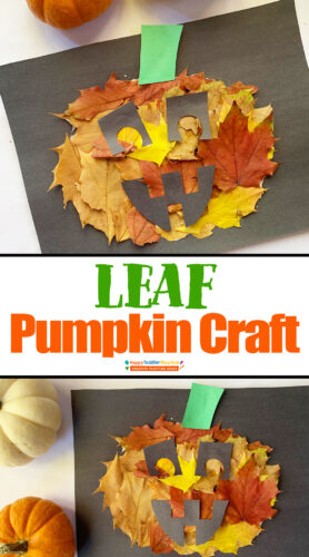 Pumpkin Leaf Craft - Happy Toddler Playtime