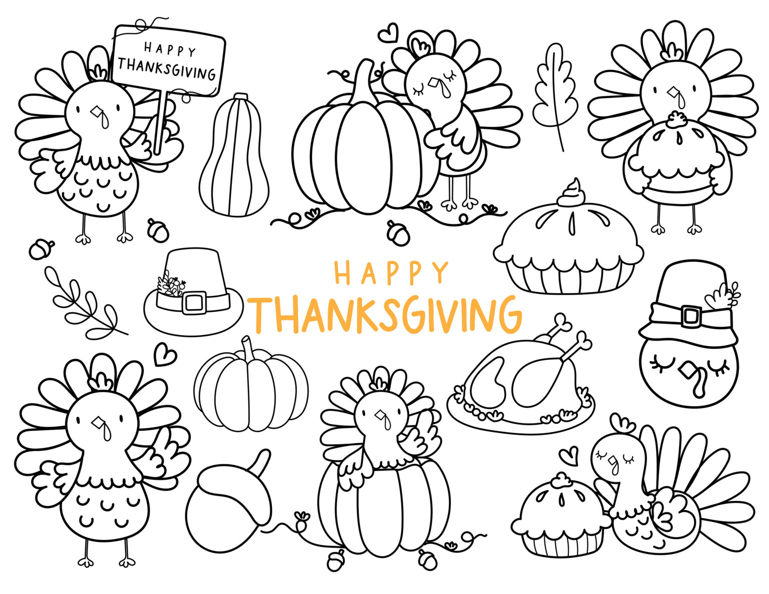 Free Printable Thanksgiving Coloring Pages for Kids - Happy Toddler ...