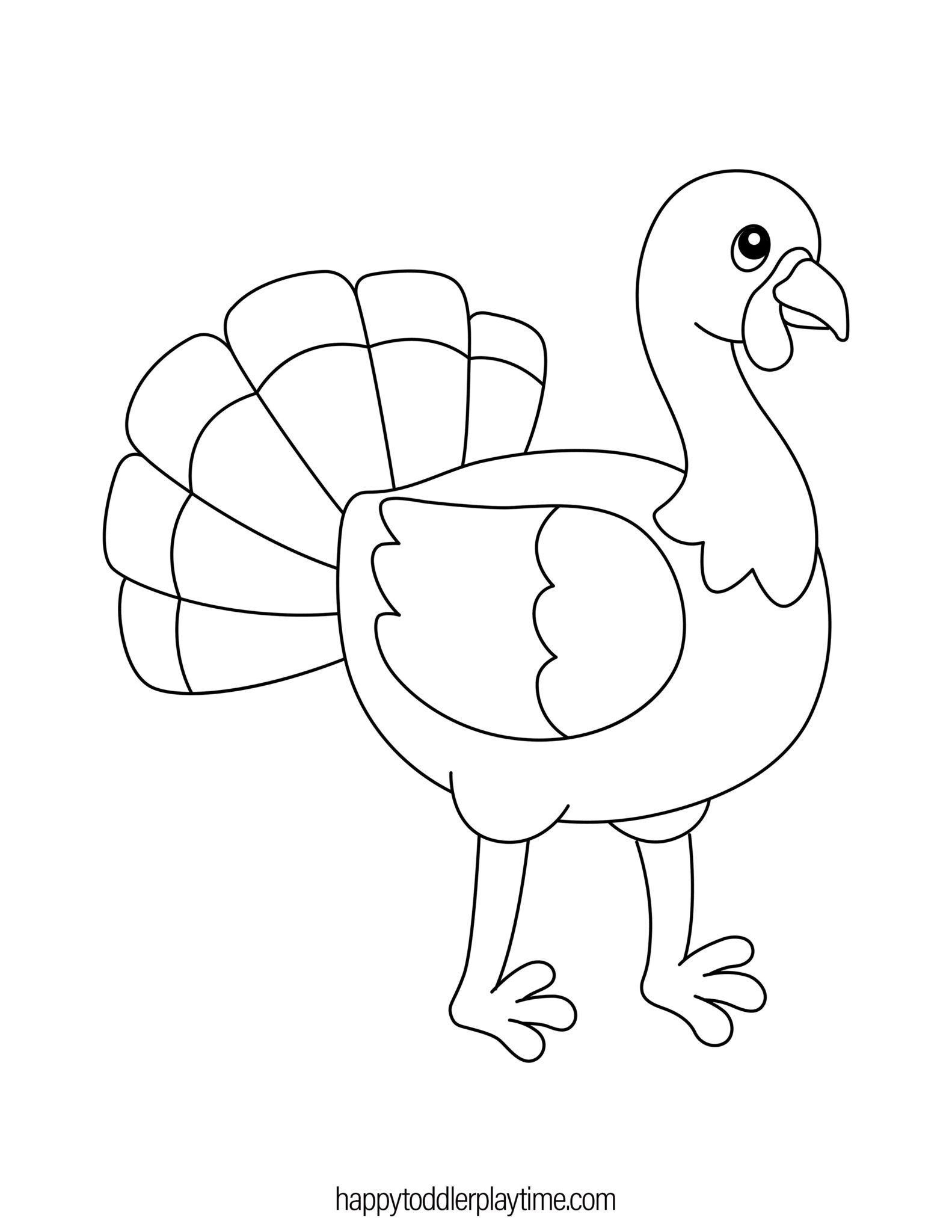 Free Printable Turkey Coloring Pages for Kids - Happy Toddler Playtime