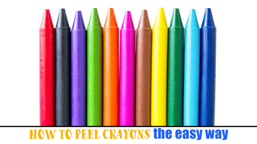How to Peel Crayons: THE EASY WAY - Happy Toddler Playtime