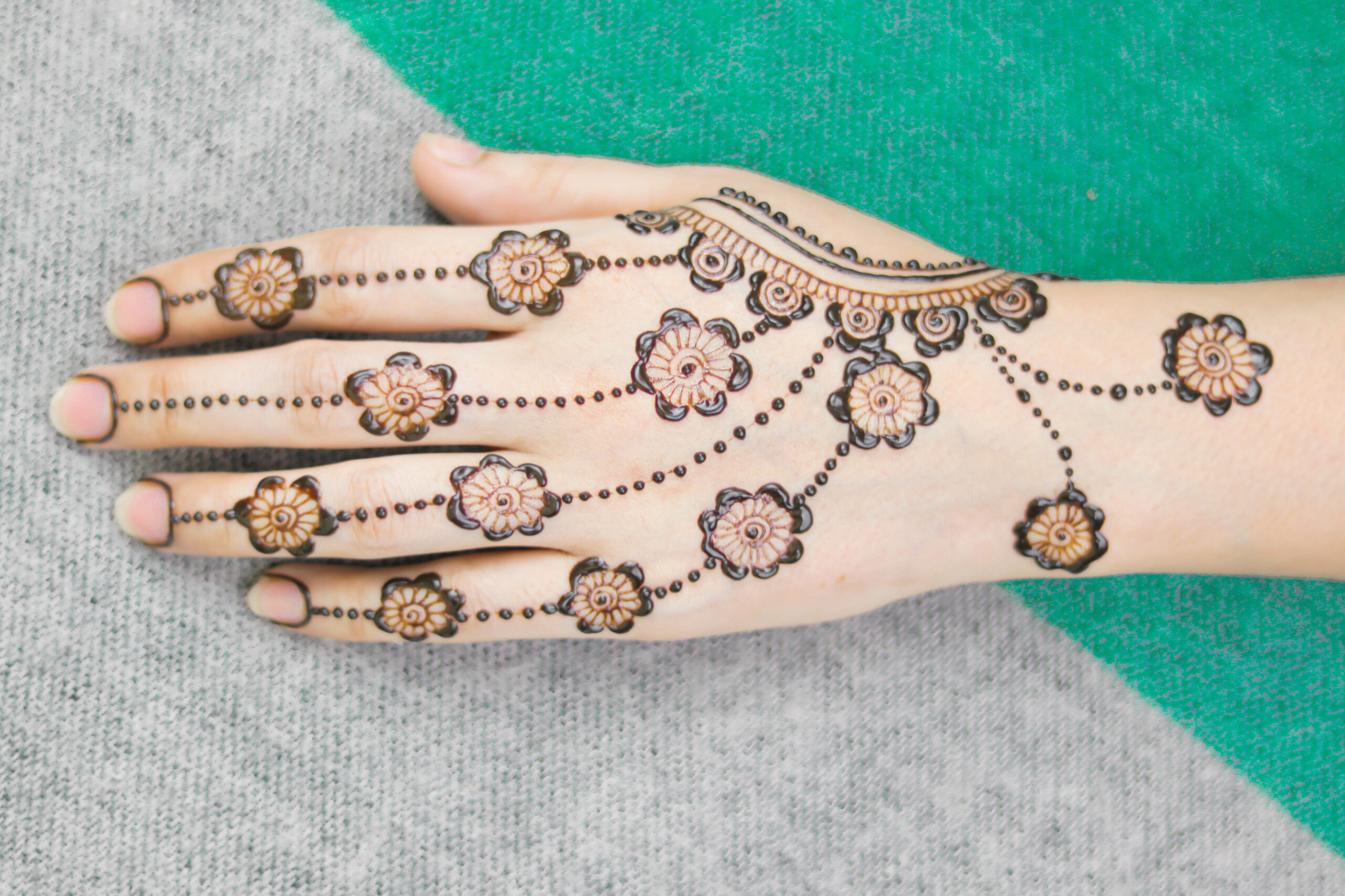 Watercolor Henna Handprint Craft for Kids - Happy Toddler Playtime