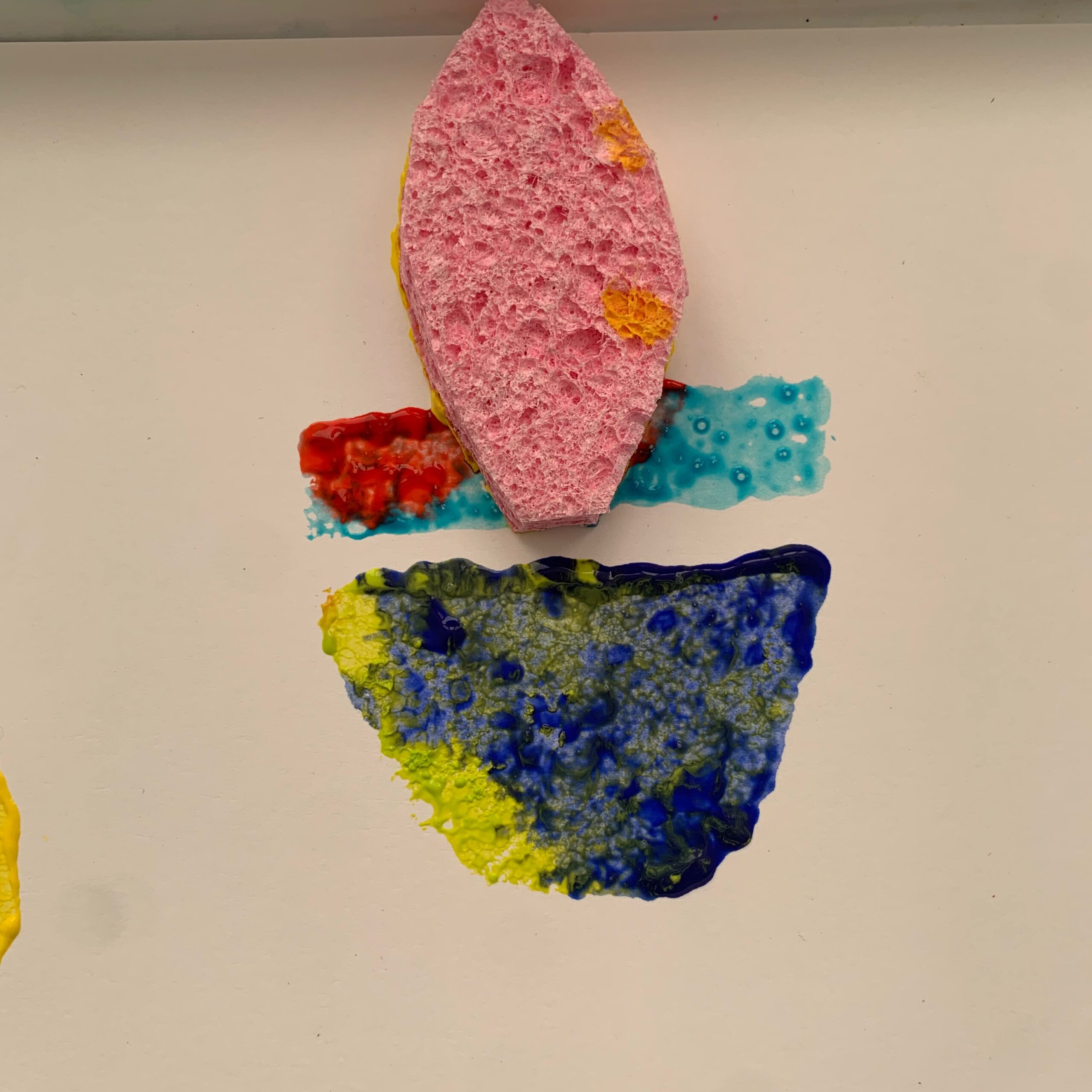 Sponge Painted Diya Craft for Kids - Happy Toddler Playtime