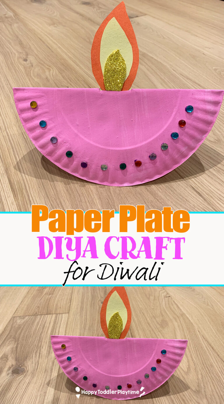 Paper Plate Diwali Diya Craft for Kids - Happy Toddler Playtime