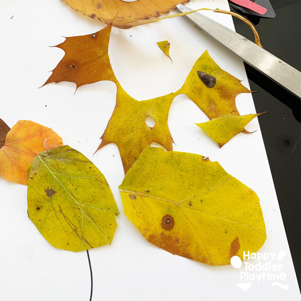Leaf Snake Craft - Happy Toddler Playtime