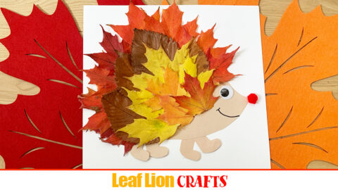 Hedgehog Leaf Craft - Happy Toddler Playtime