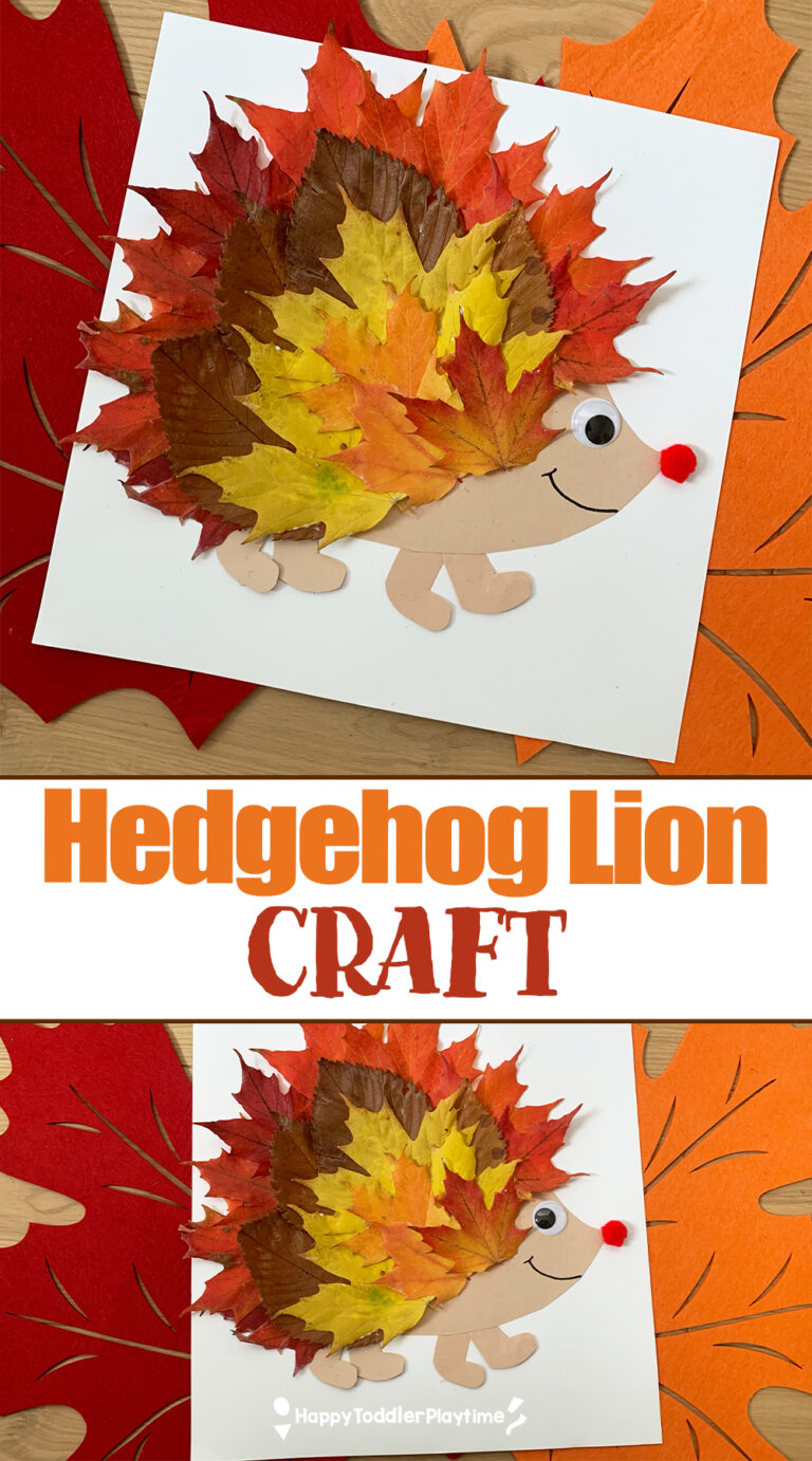 Hedgehog Leaf Craft - Happy Toddler Playtime