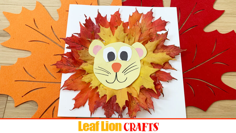 Lion Leaf Craft - Happy Toddler Playtime