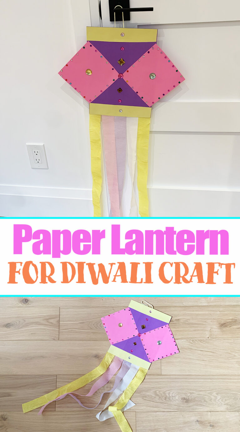 Paper Lantern Diwali Craft for Kids - Happy Toddler Playtime