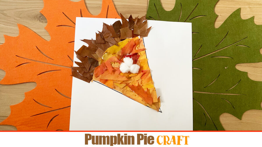 Pumpkin Pie Leaf Craft - Happy Toddler Playtime