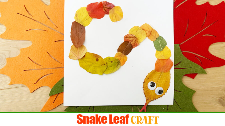Leaf Snake Craft - Happy Toddler Playtime