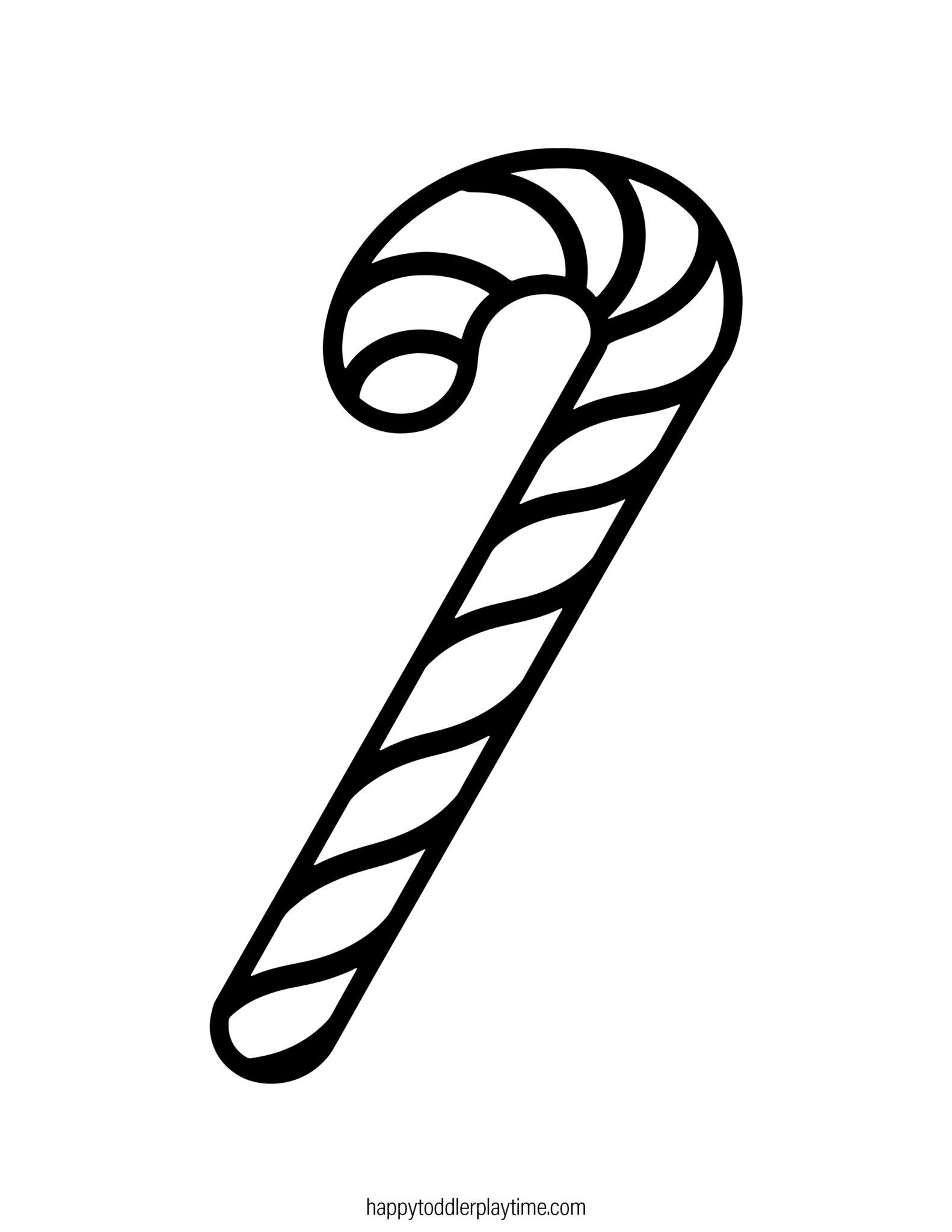 Free Printable Candy Cane Coloring Pages For Kids - Happy Toddler Playtime