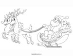 Free Printable Santa Coloring Pages for Kids - Happy Toddler Playtime