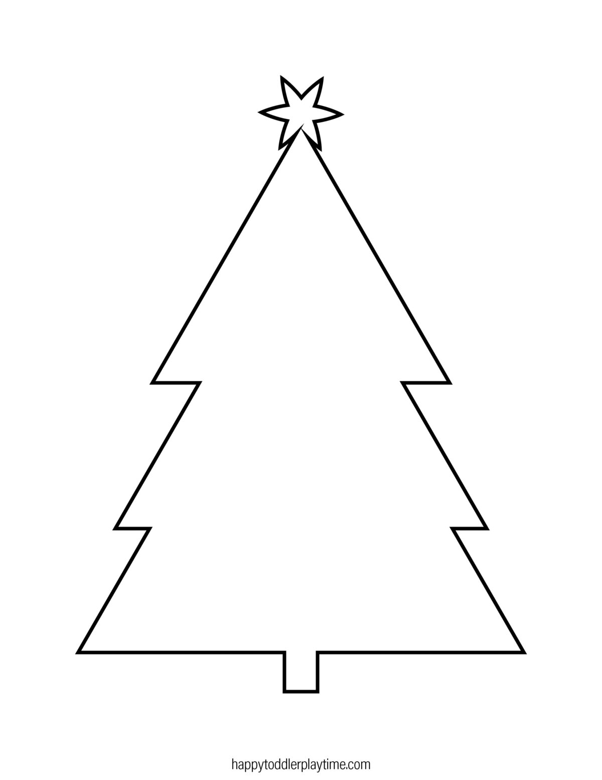 Free Printable Christmas Tree Coloring Pages: A Forest of Fun! - Happy ...