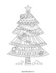 Free Printable Christmas Tree Coloring Pages: A Forest of Fun! - Happy ...