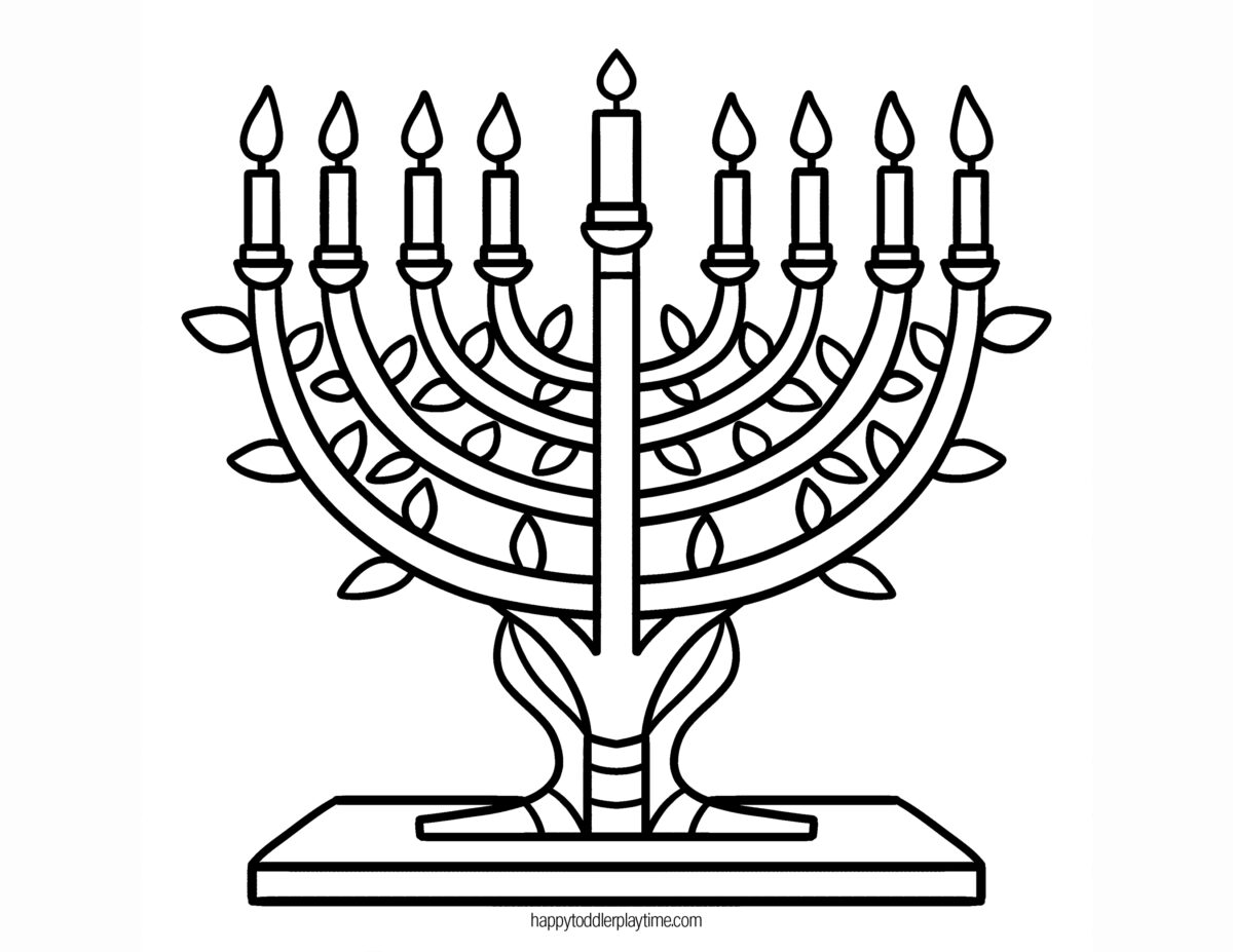Free Printable Hanukkah Coloring Pages: A Festival of Lights and Colors ...