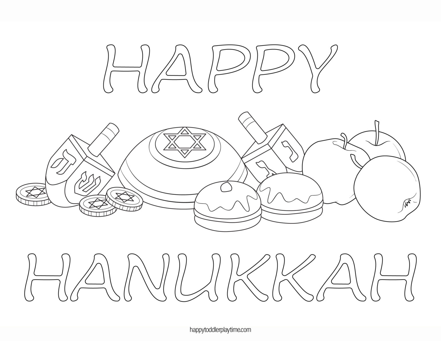 Free Printable Hanukkah Coloring Pages: A Festival of Lights and Colors ...
