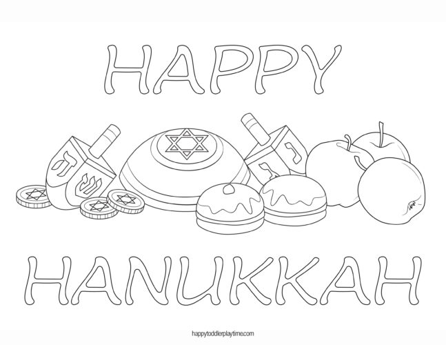Free Printable Hanukkah Coloring Pages: A Festival of Lights and Colors ...
