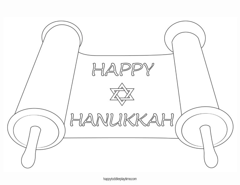 Free Printable Hanukkah Coloring Pages: A Festival of Lights and Colors ...