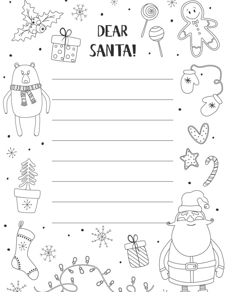 Free Printable Christmas Letters to Santa: A Magical Family Tradition ...