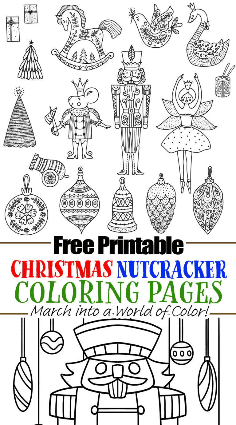 Free Printable Christmas Nutcracker Coloring Pages - Happy Toddler Playtime