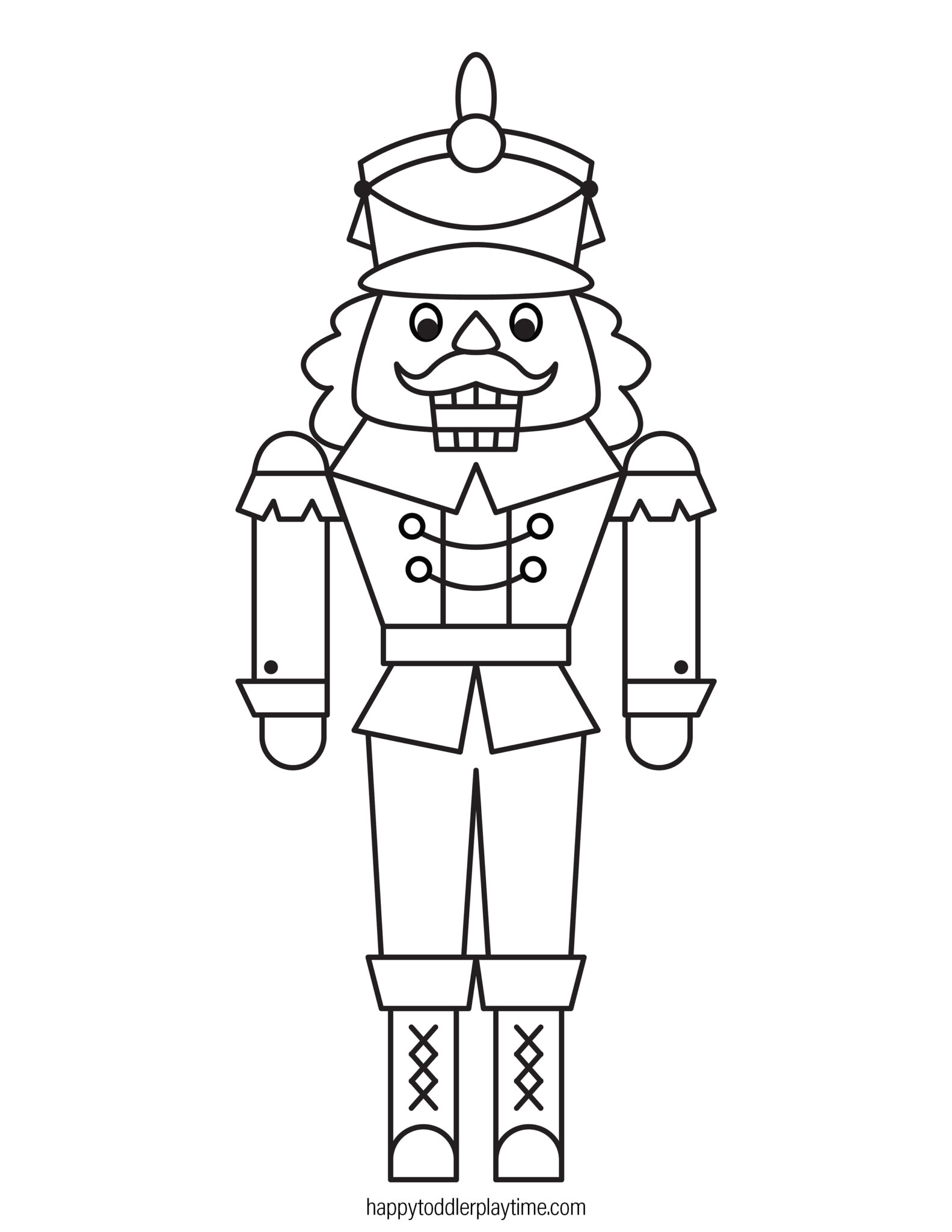 Free Printable Christmas Nutcracker Coloring Pages - Happy Toddler Playtime