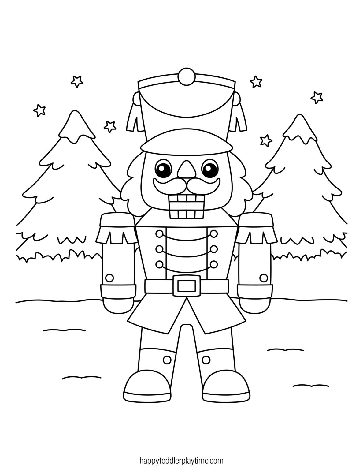 Free Printable Christmas Nutcracker Coloring Pages - Happy Toddler Playtime