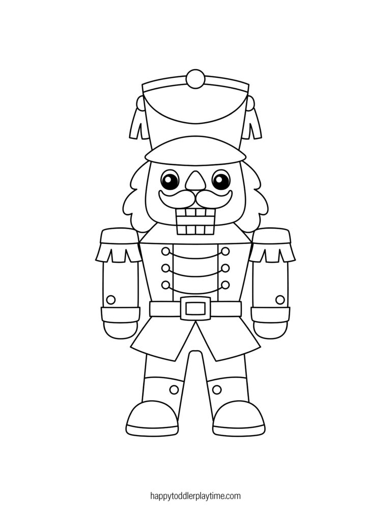 Free Printable Christmas Nutcracker Coloring Pages - Happy Toddler Playtime