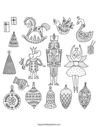 Free Printable Christmas Nutcracker Coloring Pages - Happy Toddler Playtime
