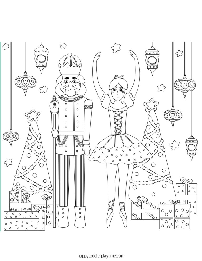 Free Printable Christmas Nutcracker Coloring Pages - Happy Toddler Playtime