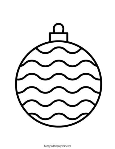 Free Printable Christmas Ornament Coloring Pages - Happy Toddler Playtime