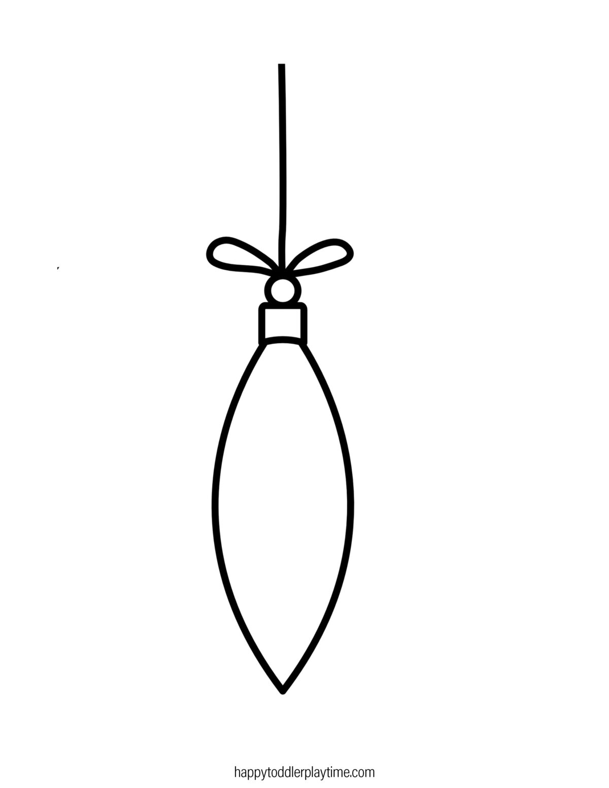 Free Printable Christmas Ornament Coloring Pages - Happy Toddler Playtime