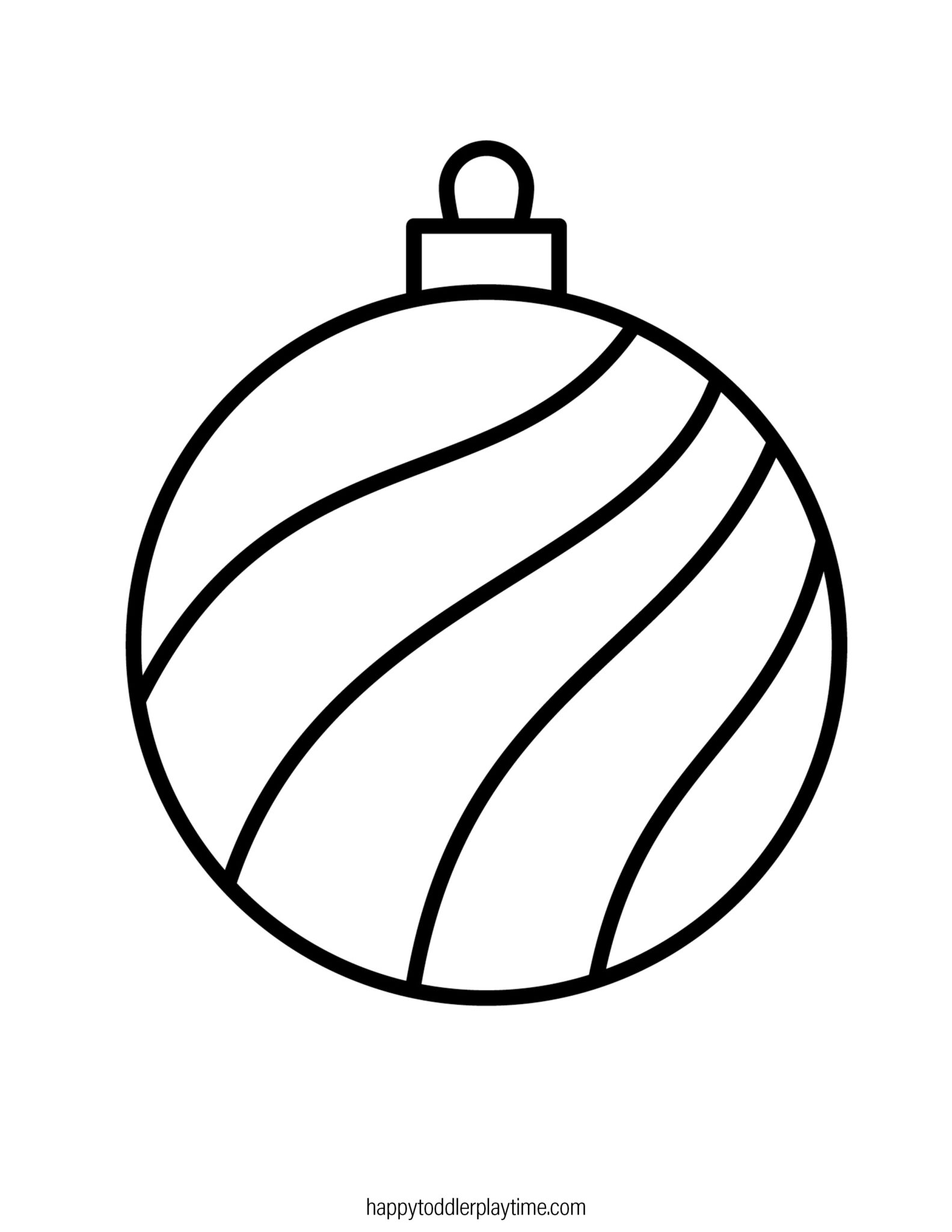Free Printable Christmas Ornament Coloring Pages - Happy Toddler Playtime