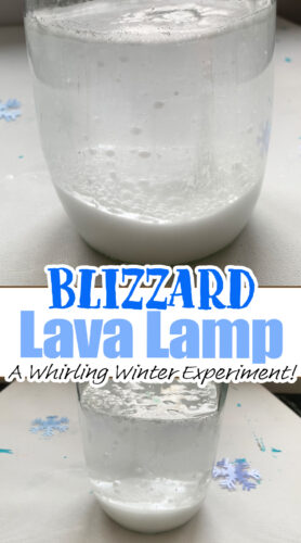 Blizzard Lava Lamp: A Whirling Winter Experiment! - Happy Toddler Playtime