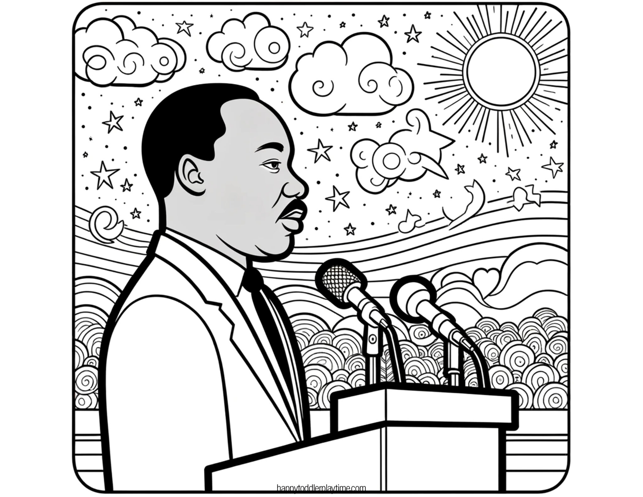 Mlk Day Coloring Pages