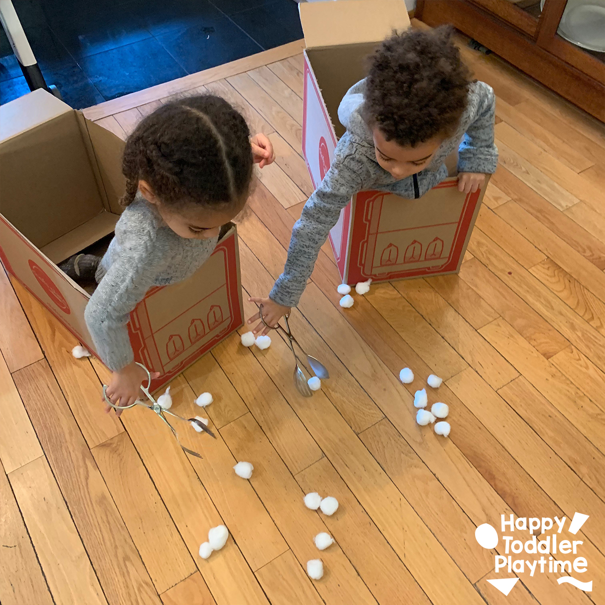 Snowball Pick Up: Easy Indoor Activity for Toddlers - Happy Toddler ...