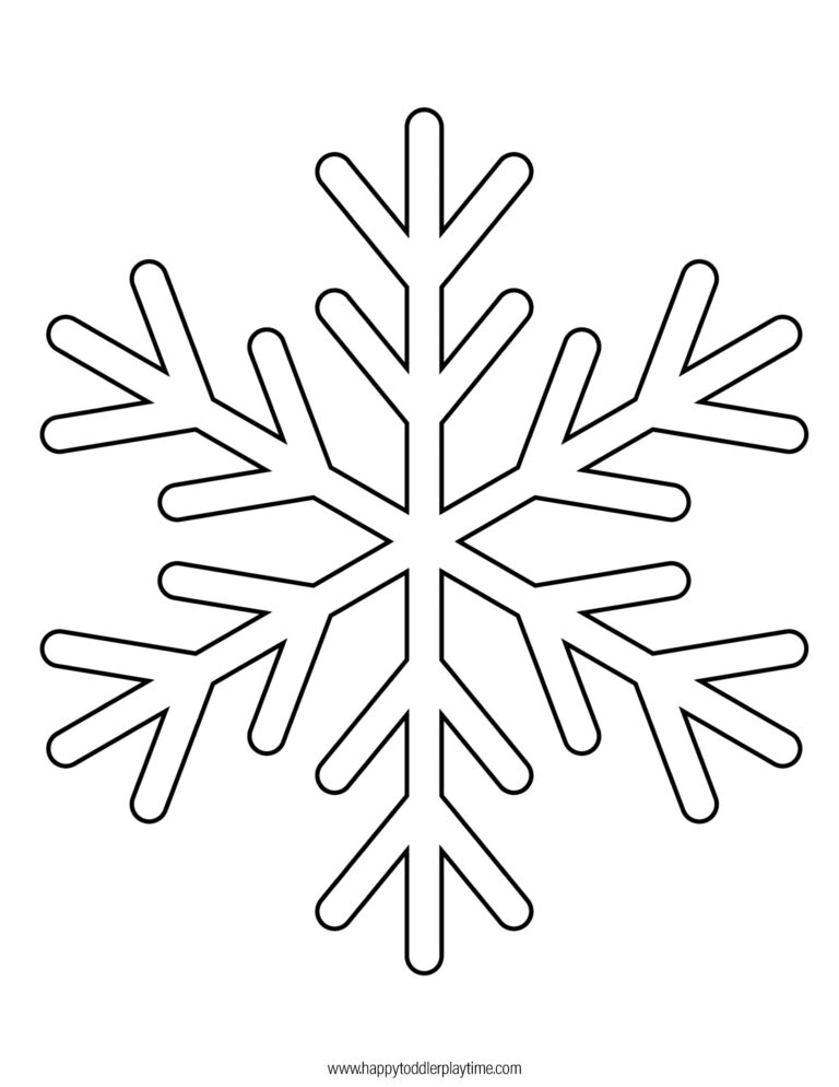 Winter Coloring Pages for Kids - Happy Toddler Playtime