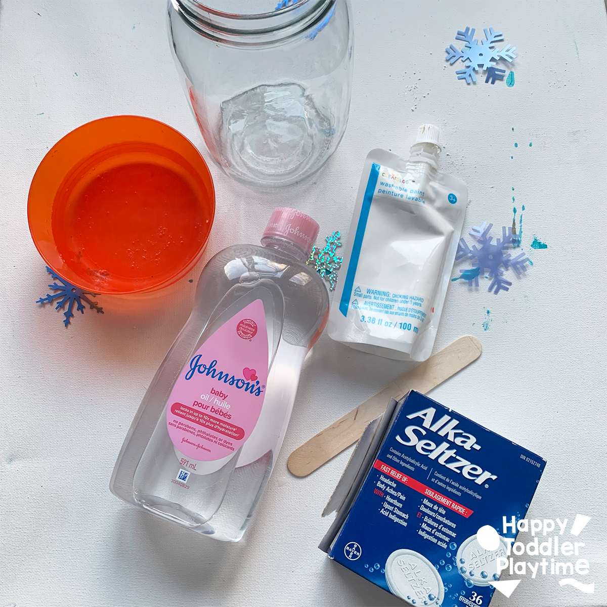 Blizzard Lava Lamp: A Whirling Winter Experiment! - Happy Toddler Playtime